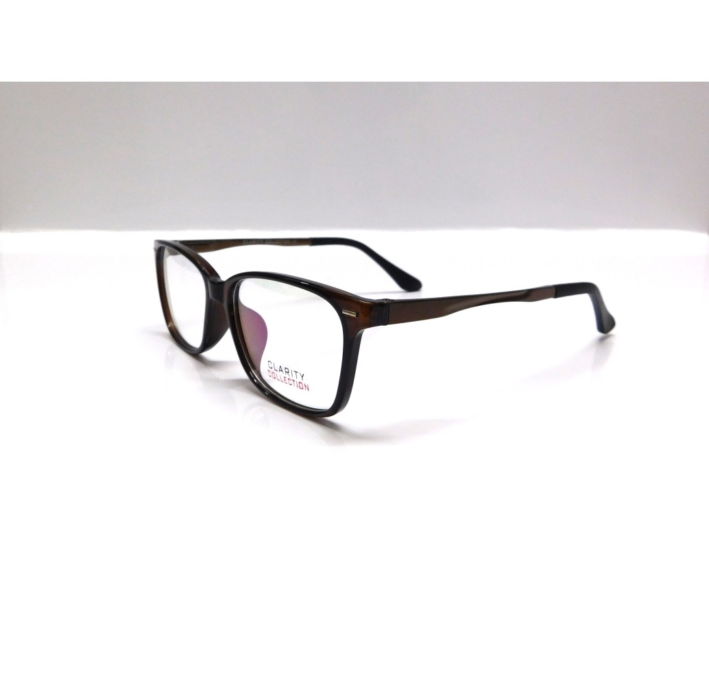Mens or Womens Clarity Collection KPE1227 Brown Plastic Frame Frame ...